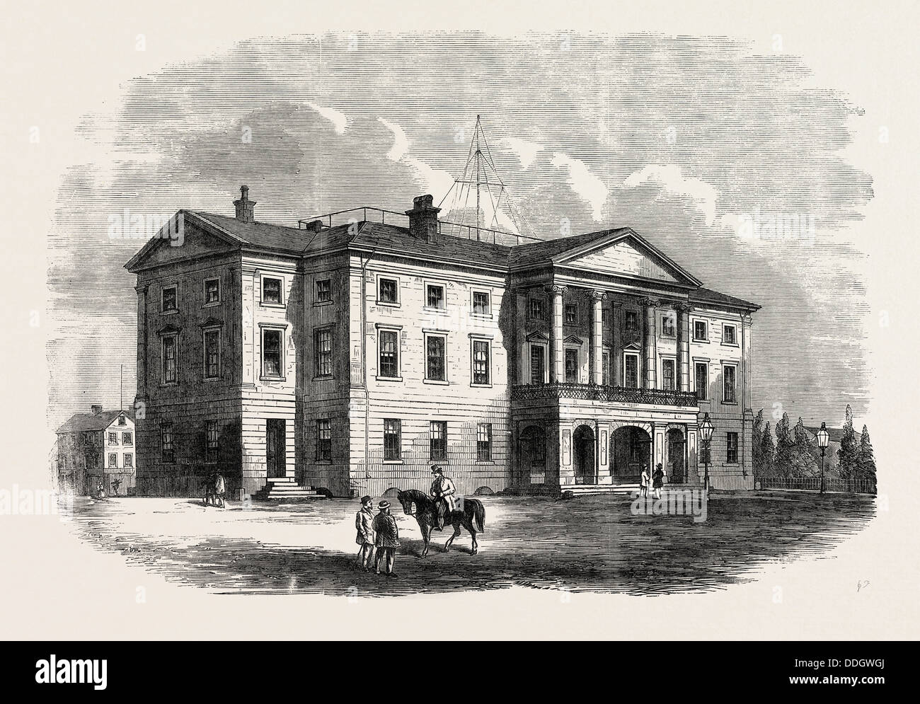 PROVINCE BUILDING, CHARLOTTE TOWN, PRINCE EDWARD ISLAND, 1864 Stock ...