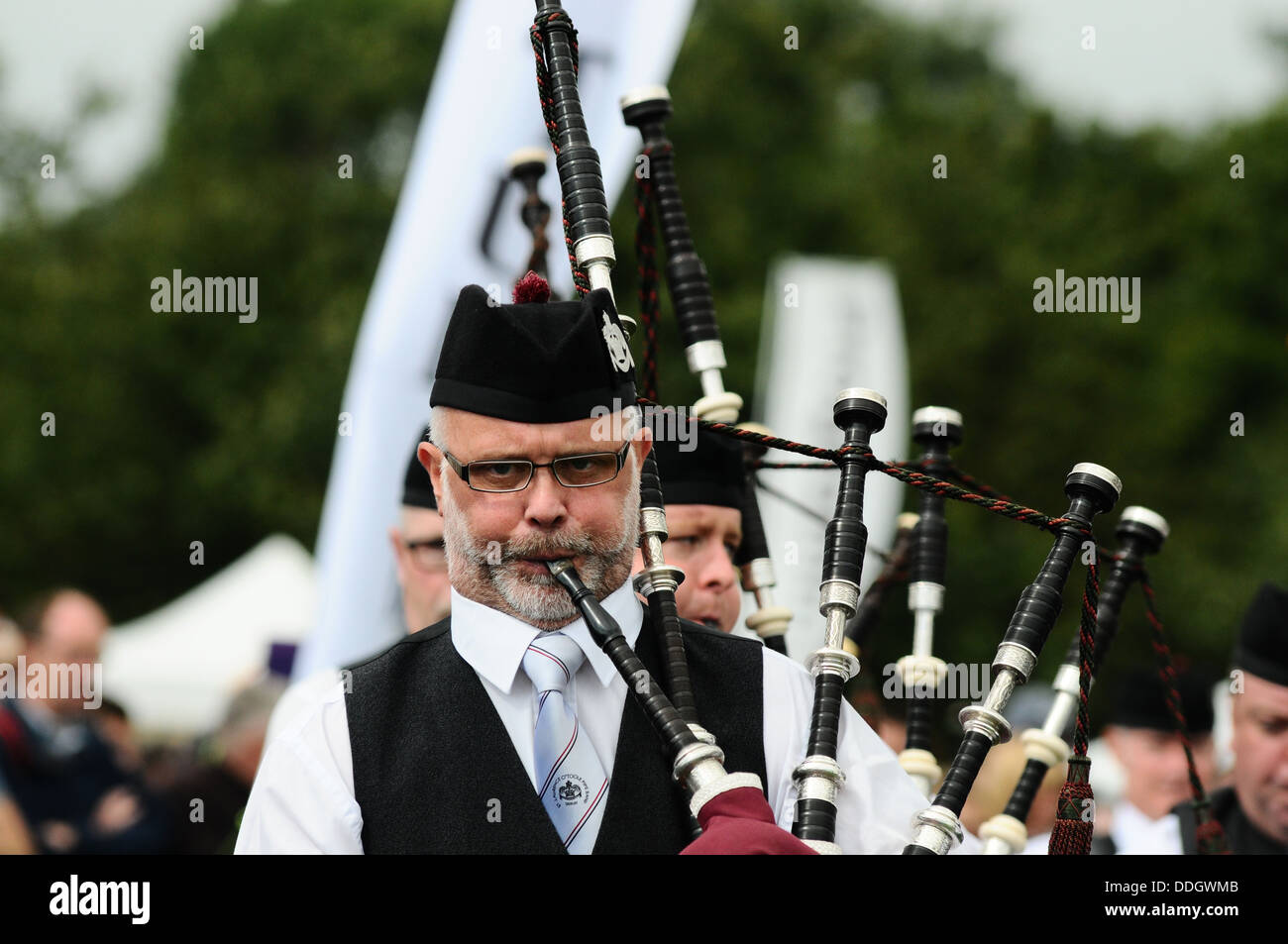 Pipe major Terry Tully with the St Lawrence O'Toole pipe band. He has ...