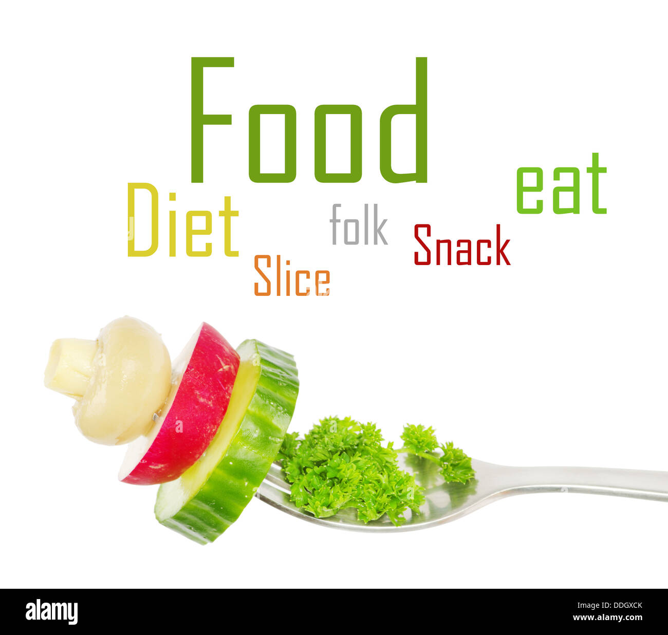 food on a fork Stock Photo - Alamy