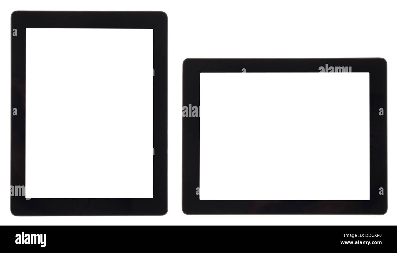 Modern computer tablet black Cut Out Stock Images & Pictures - Alamy