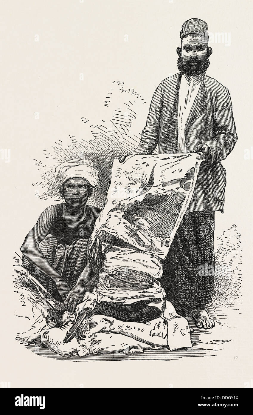 SINGHALESE CLOTH SELLER Stock Photo - Alamy