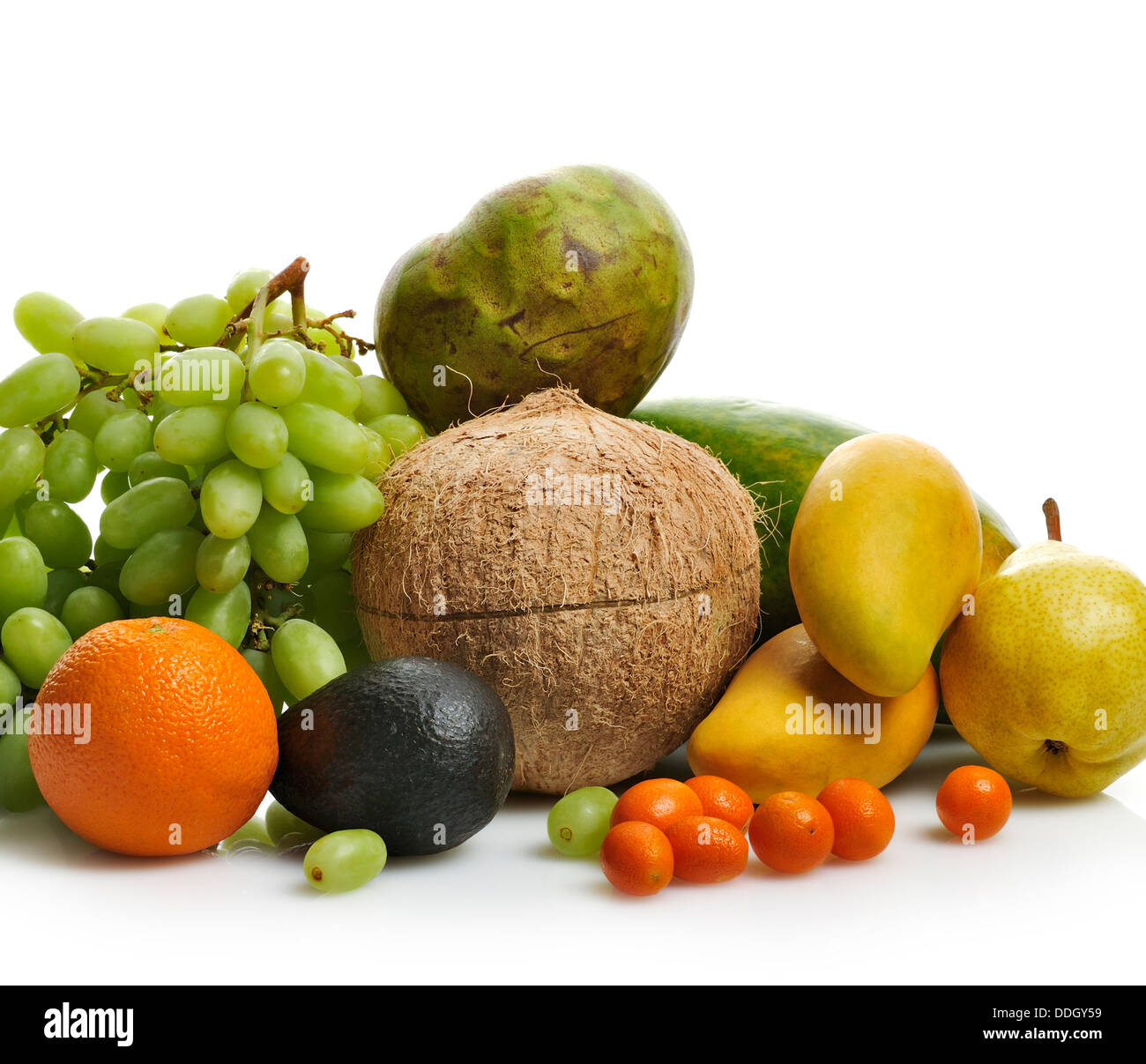 Tropical fruit avocado mango papaya hi-res stock photography and images ...