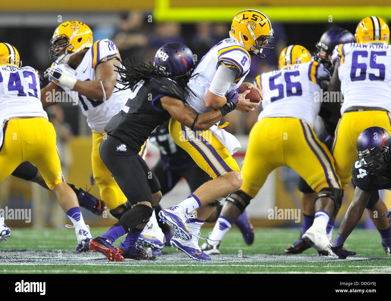 Aug. 31, 2013 - Aug. 31,2013:.LSU Tigers quarterback Zach Mettenberger ...
