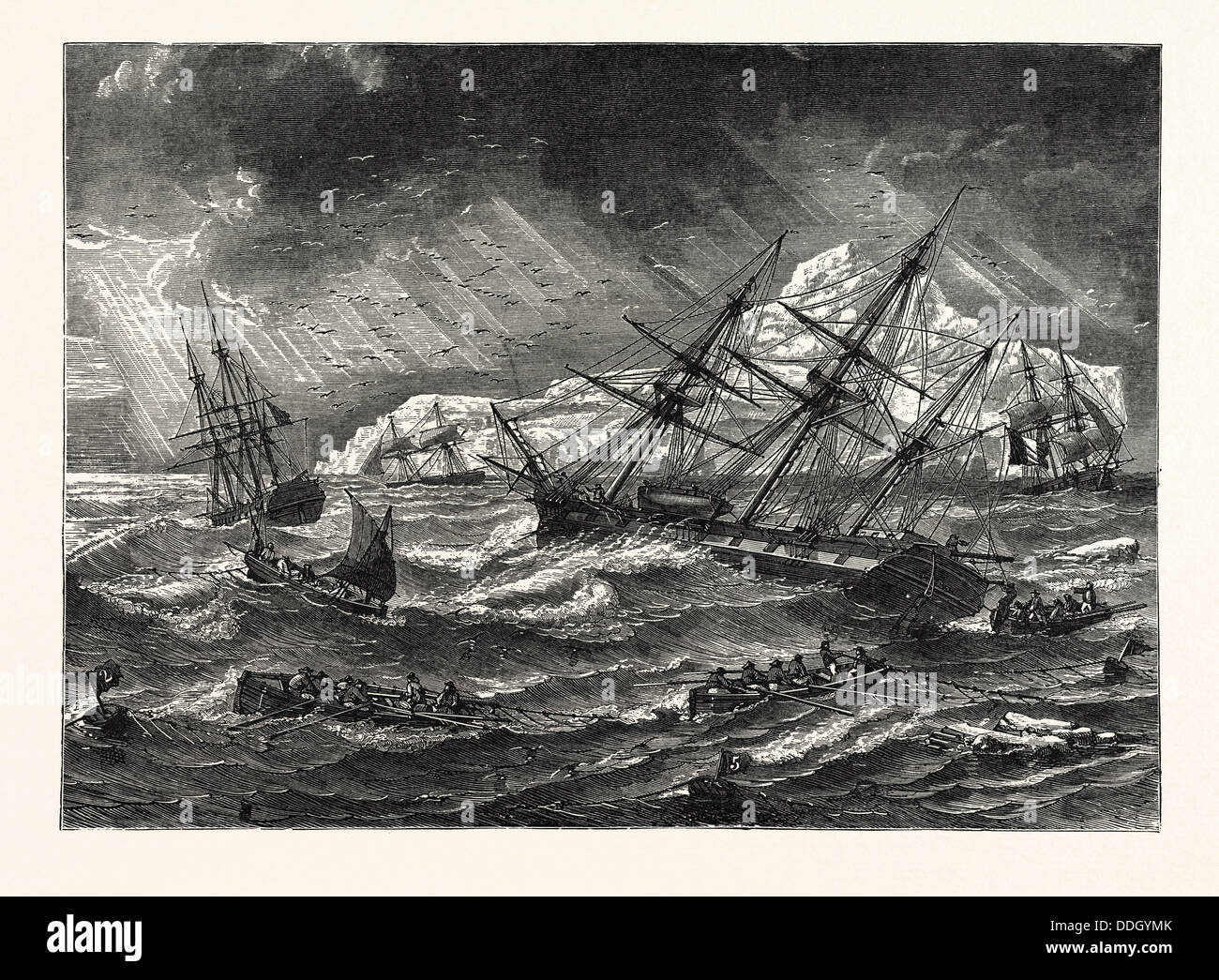 COD-FISHING ON THE GREAT BANK OF NEWFOUNDLAND Stock Photo - Alamy