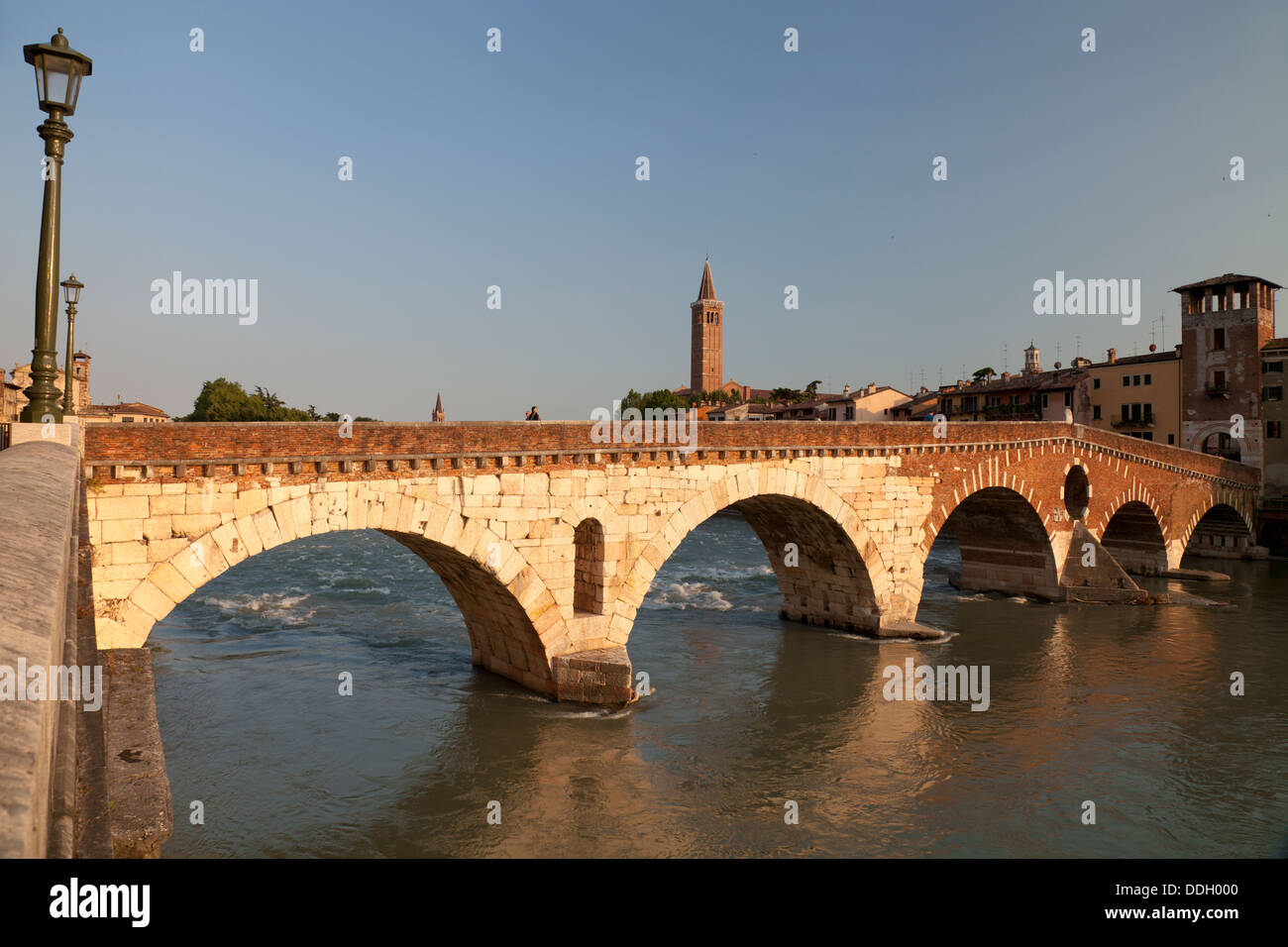 Ponte Pietra in Verona Stock Photo - Alamy