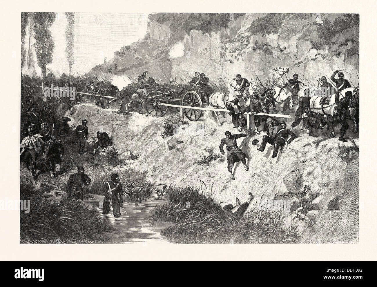 Franco-Prussian War: escape to Metz of the French on the evening of the ...