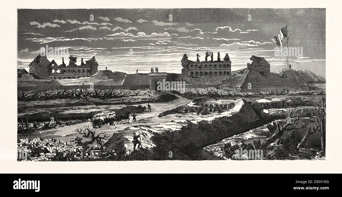 Franco-Prussian War: Fort Issy after the bombardment by the Germans ...