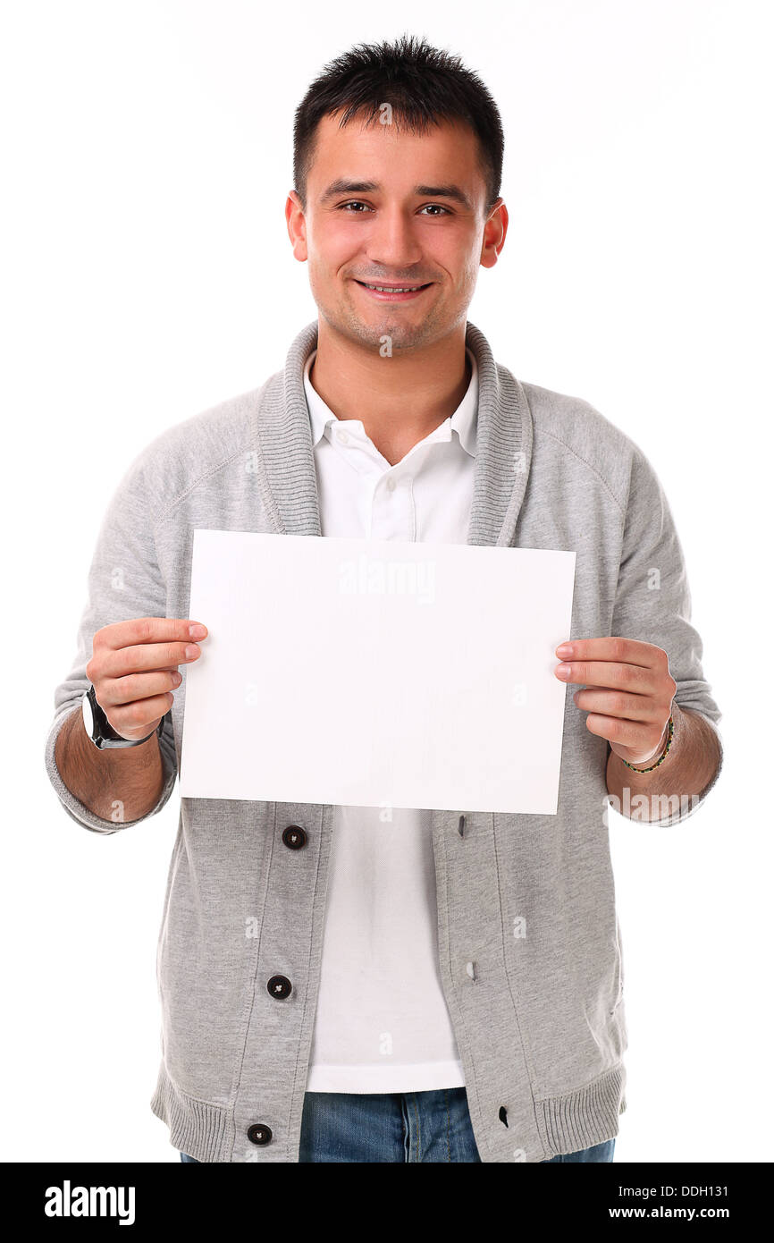 Young handsome man with board Stock Photo - Alamy