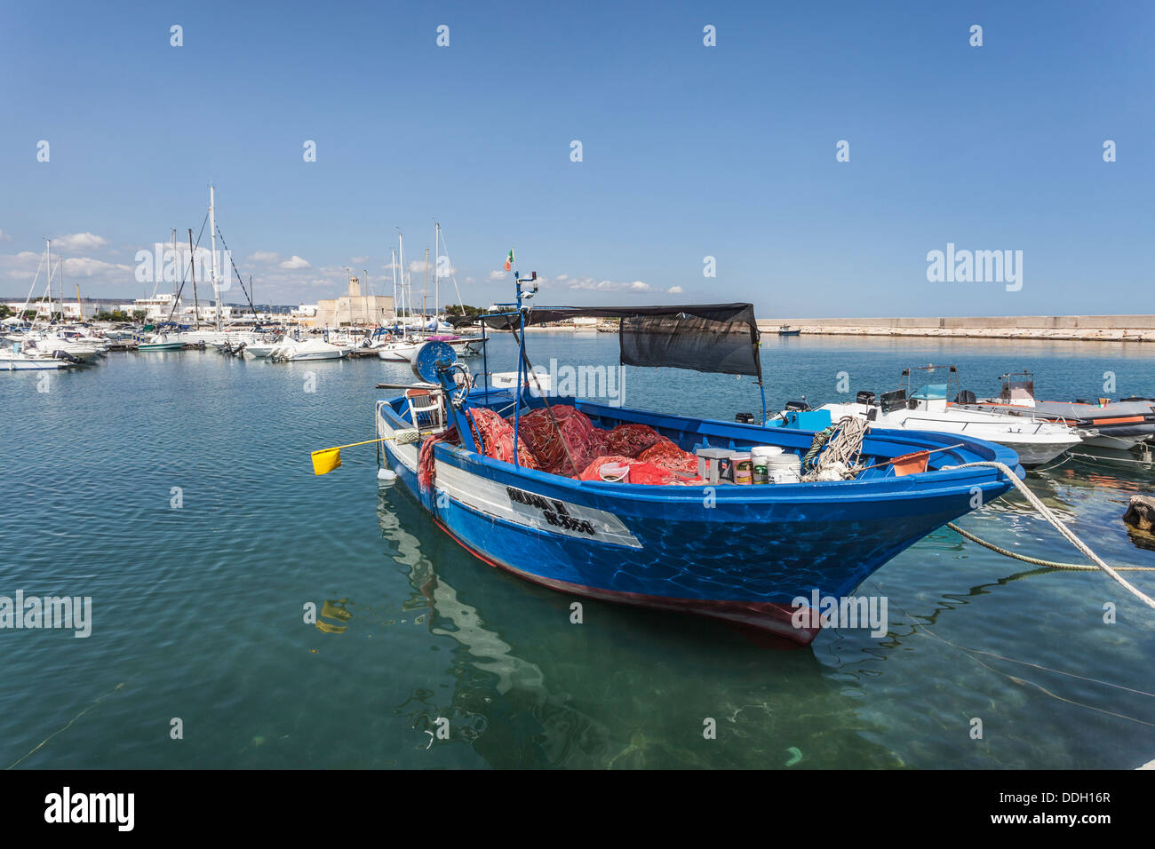 Villanova, a coastal village near Ostuni, Apulia southern Italy with a ...