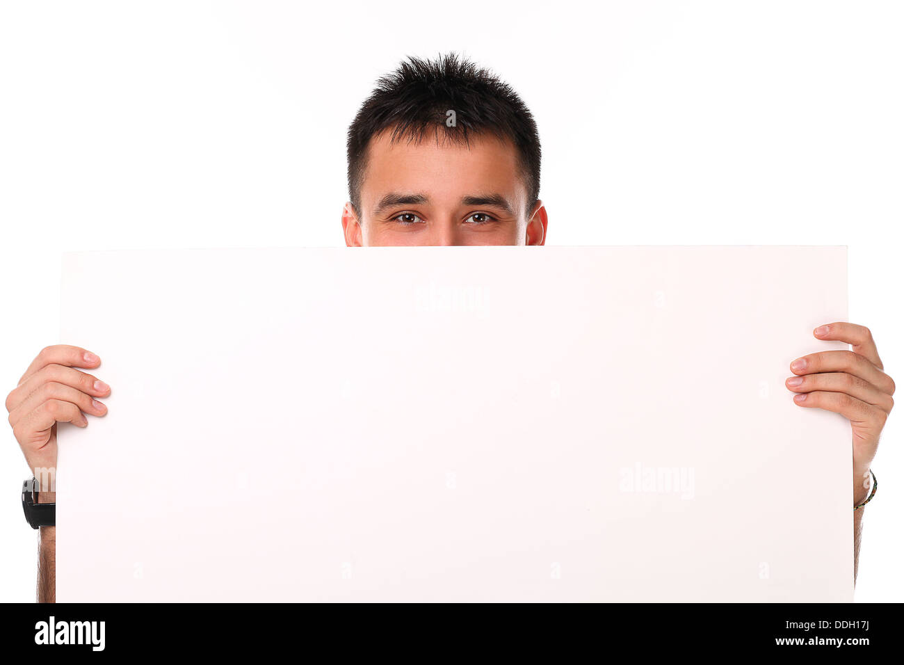 Young handsome man with board Stock Photo - Alamy