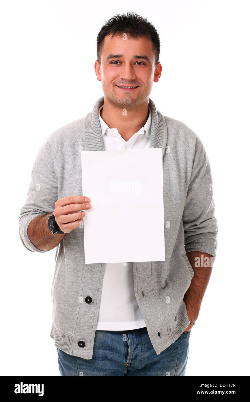 Young handsome man with board Stock Photo - Alamy