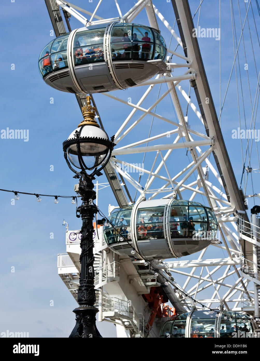 London Eye Pods Close UP Embankment London UK Stock Photo - Alamy
