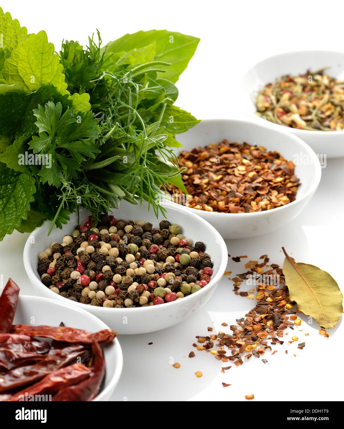 Spices And Herbs Stock Photo - Alamy