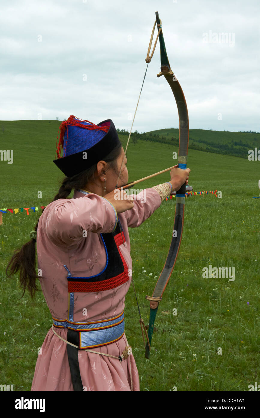 Mongolia, Khentii province, Badshireet, Naadam festival, Buriat ...