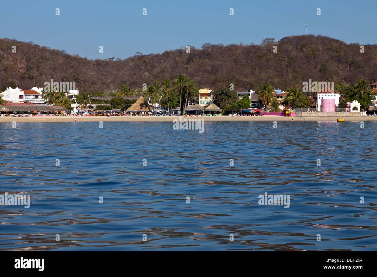 Huatulco, Mexico: Santa Cruz Bay, activity headquarters for tourist fun ...