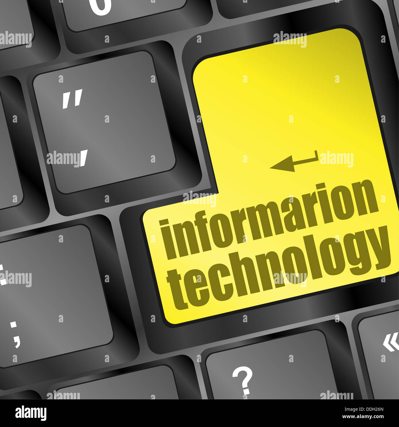 key with information technology text on laptop keyboard Stock Photo - Alamy