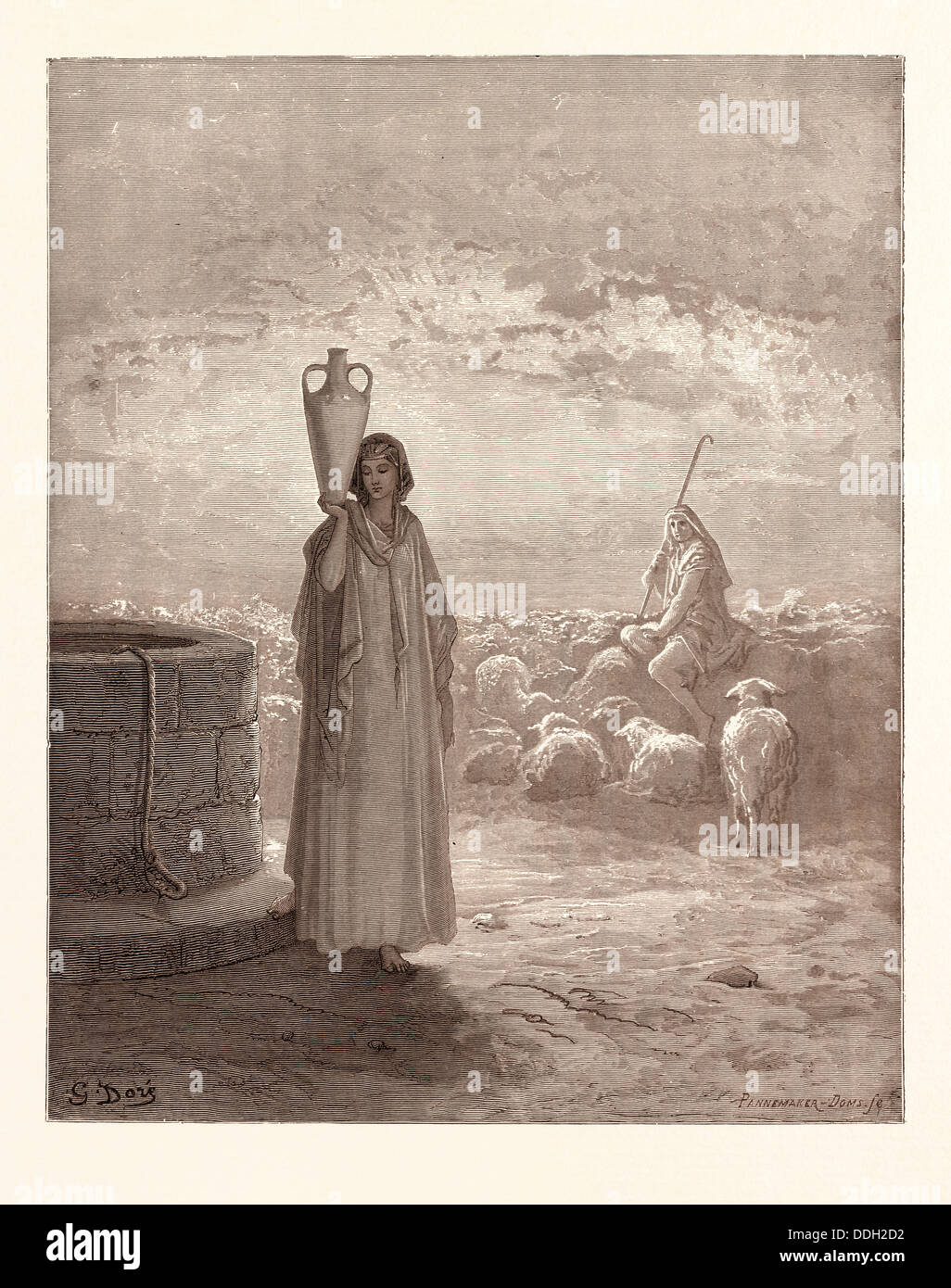 JACOB KILLING LABAN'S FLOCKS, BY GUSTAVE DORÉ. Dore, 1832 - 1883 ...