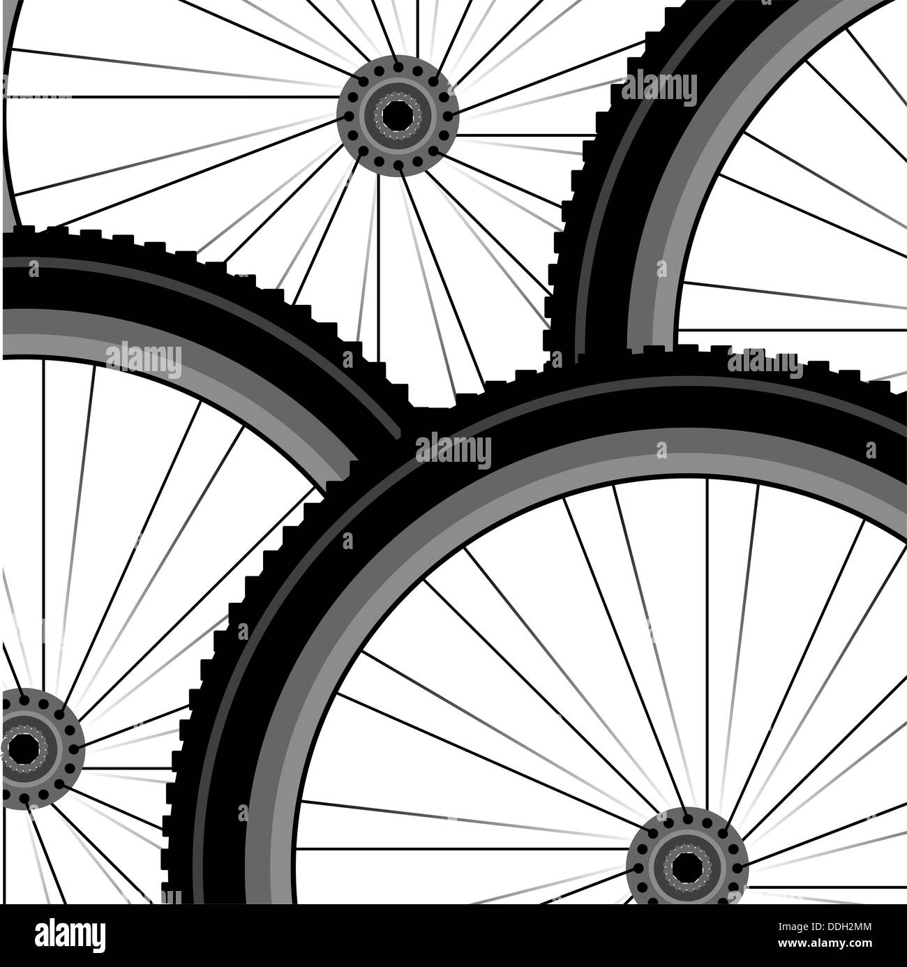 Seamless bicycle wheels pattern Stock Photo - Alamy