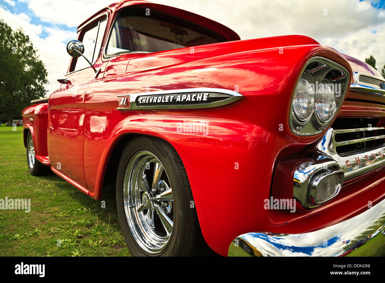 Front body of a red Chevrolet Apache, American Auto Club International ...