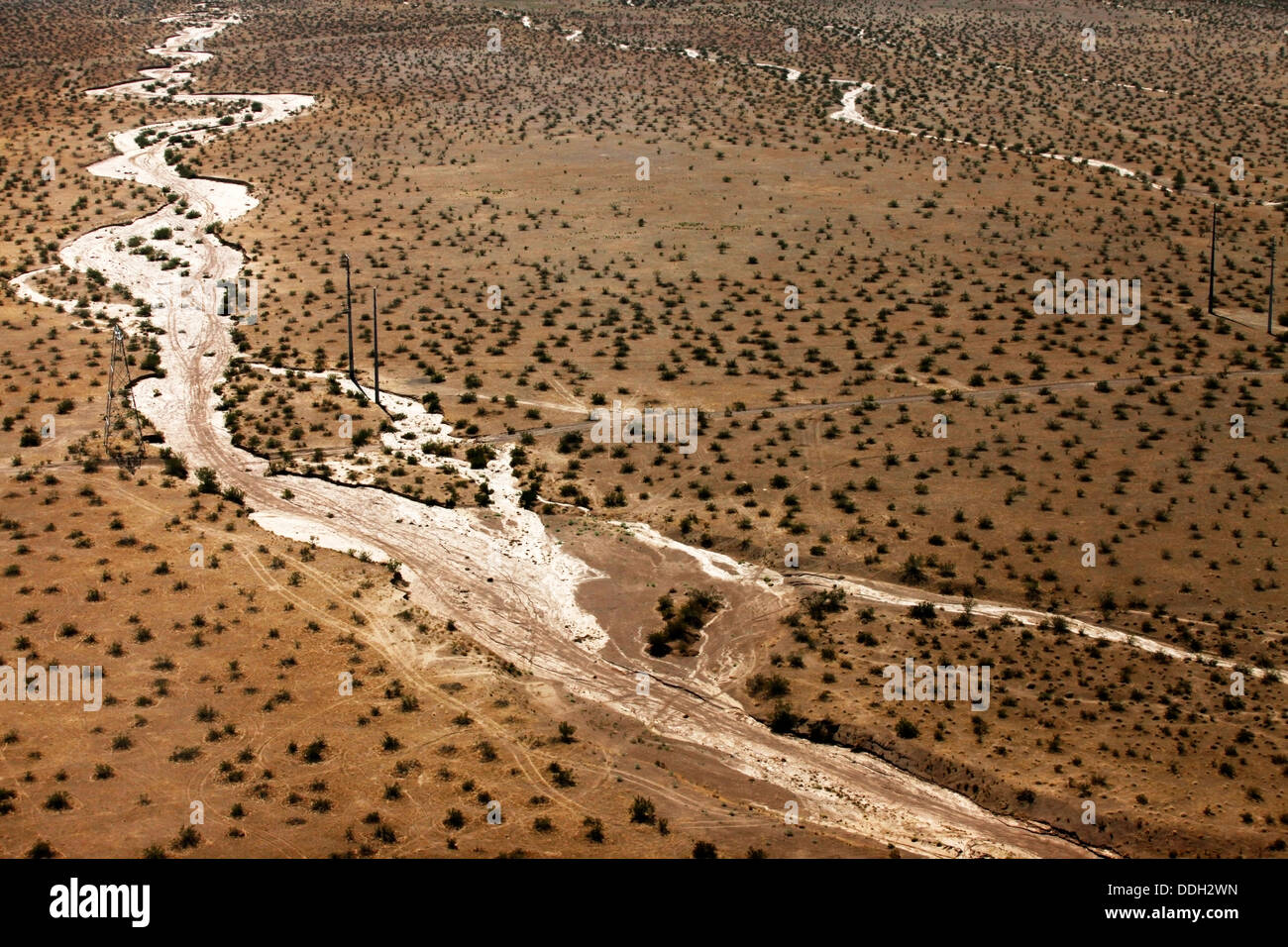 Desert the top view Stock Photo - Alamy