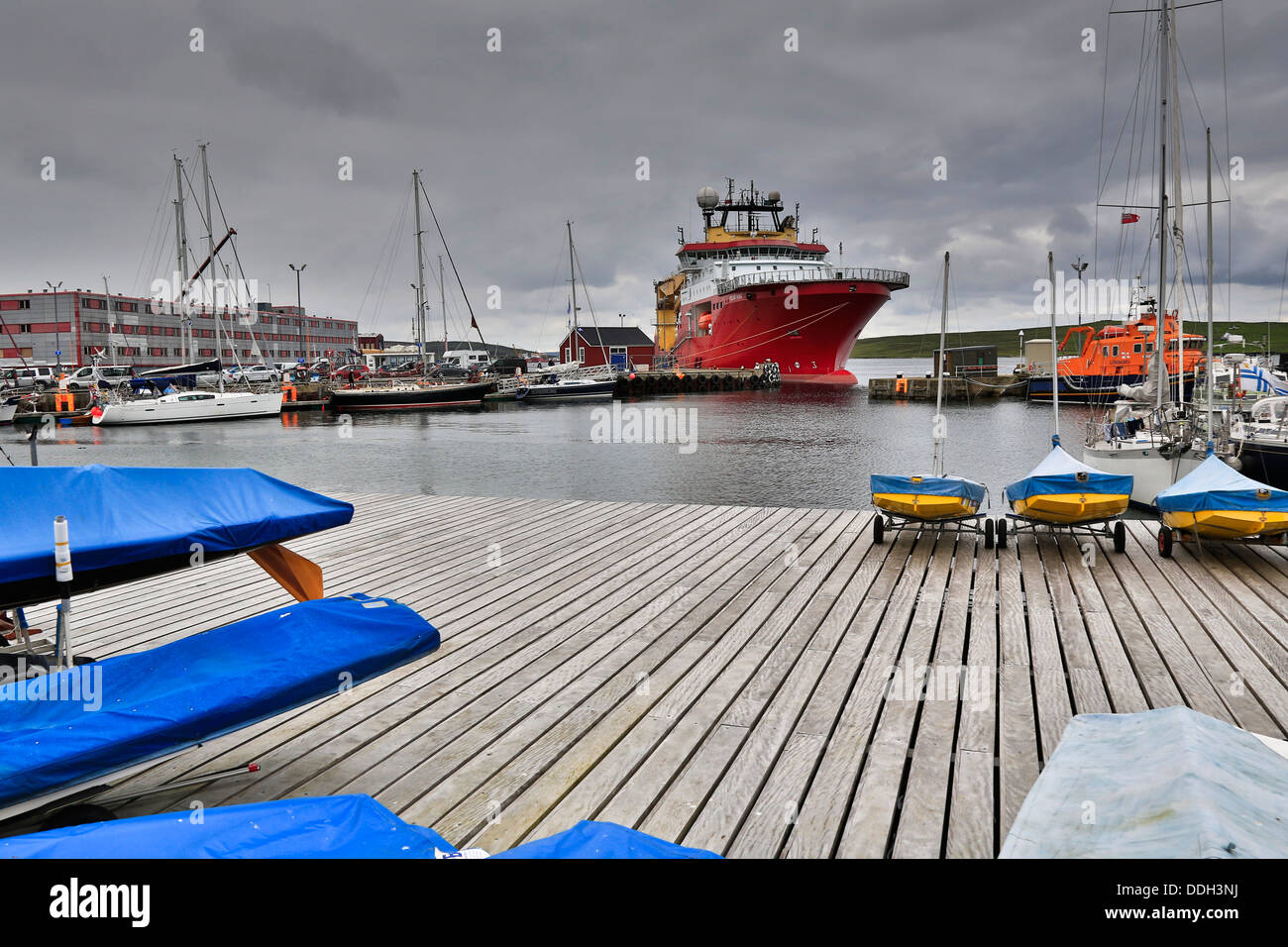 Lerwick Harbour; Shetland; UK Stock Photo - Alamy