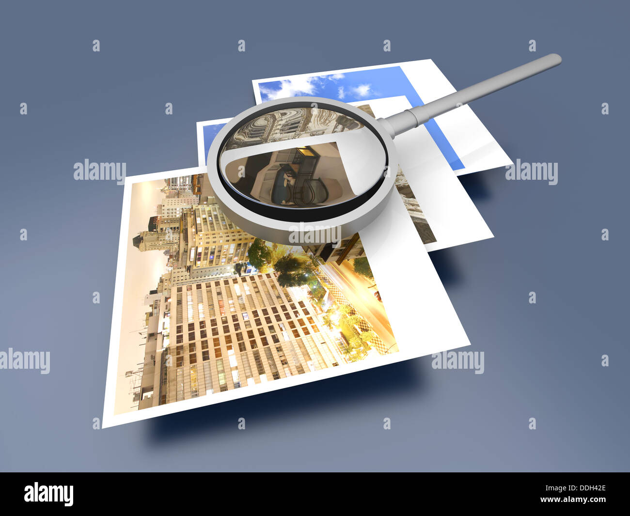 Instant photo frames. 3D rendered illustration Stock Photo - Alamy