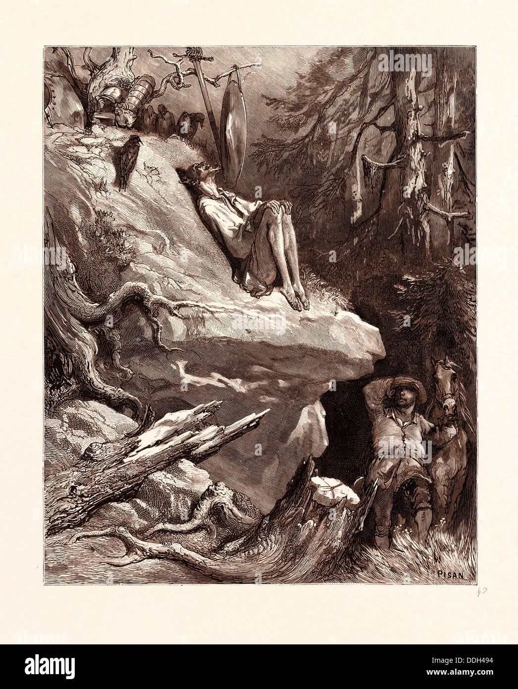 DON QUIXOTE'S MADNESS, BY GUSTAVE DORE, , 1832 - 1883, French ...