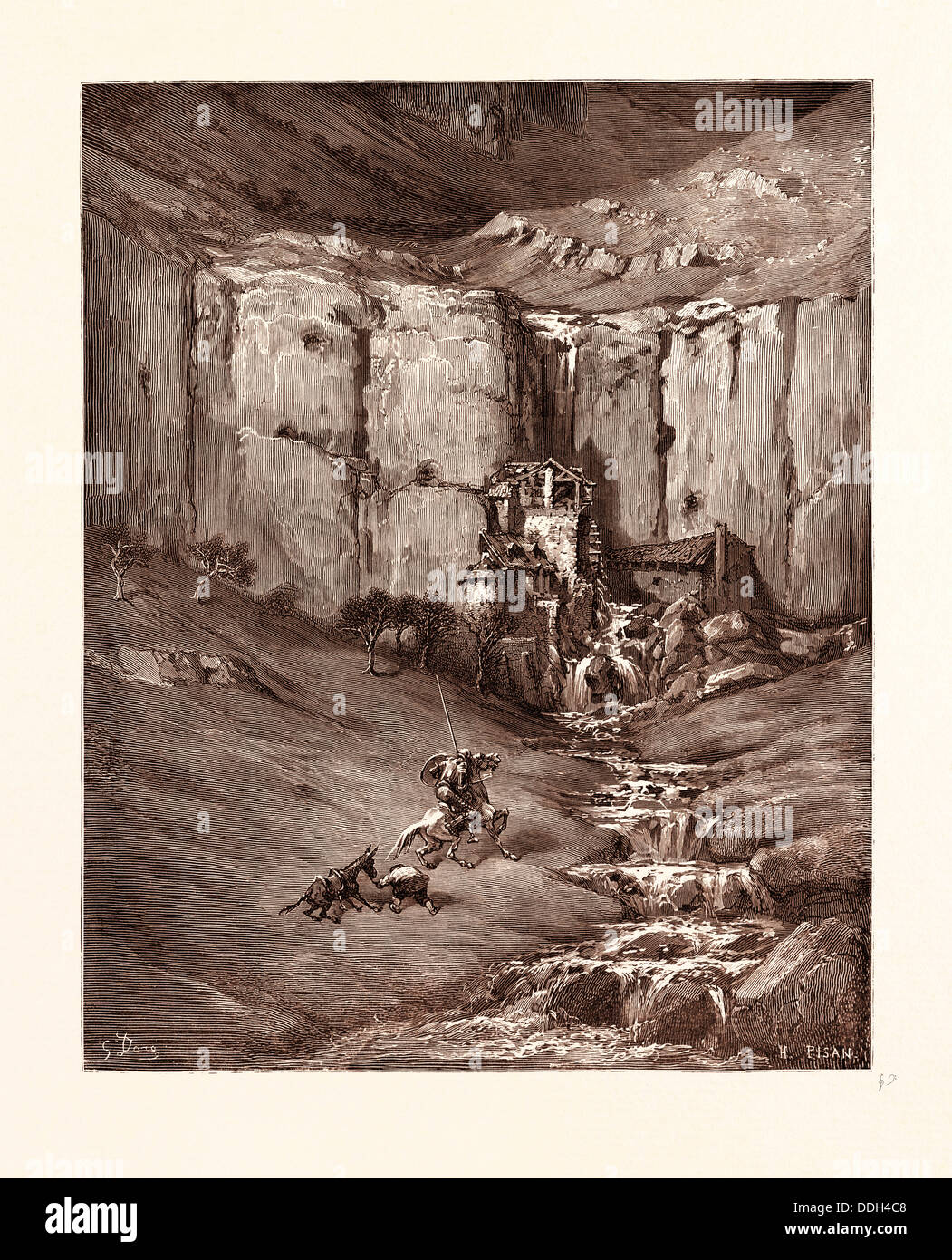 THE ADVENTURE OF THE FULLING-MILLS, BY GUSTAVE DORE, 1832 - 1883 ...