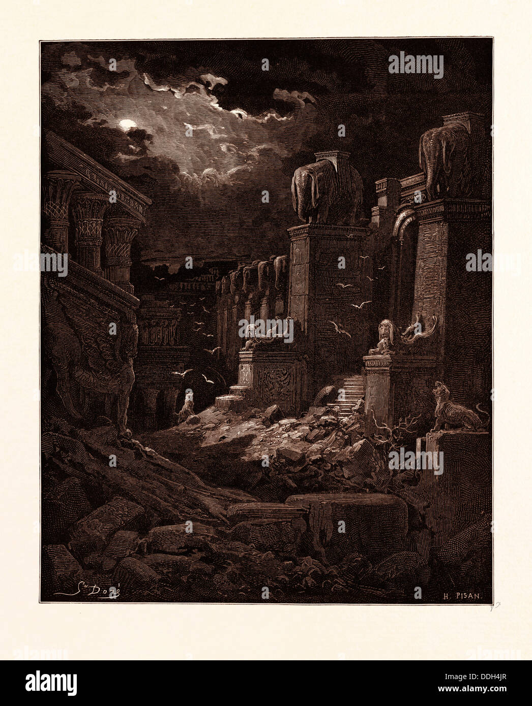 BABYLON FALLEN, BY GUSTAVE DORE Stock Photo - Alamy