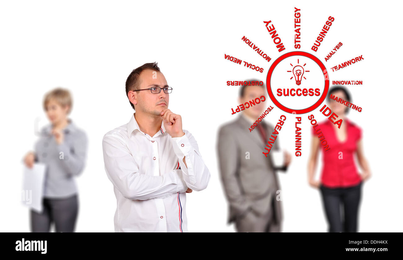 Businessman success Cut Out Stock Images & Pictures - Alamy