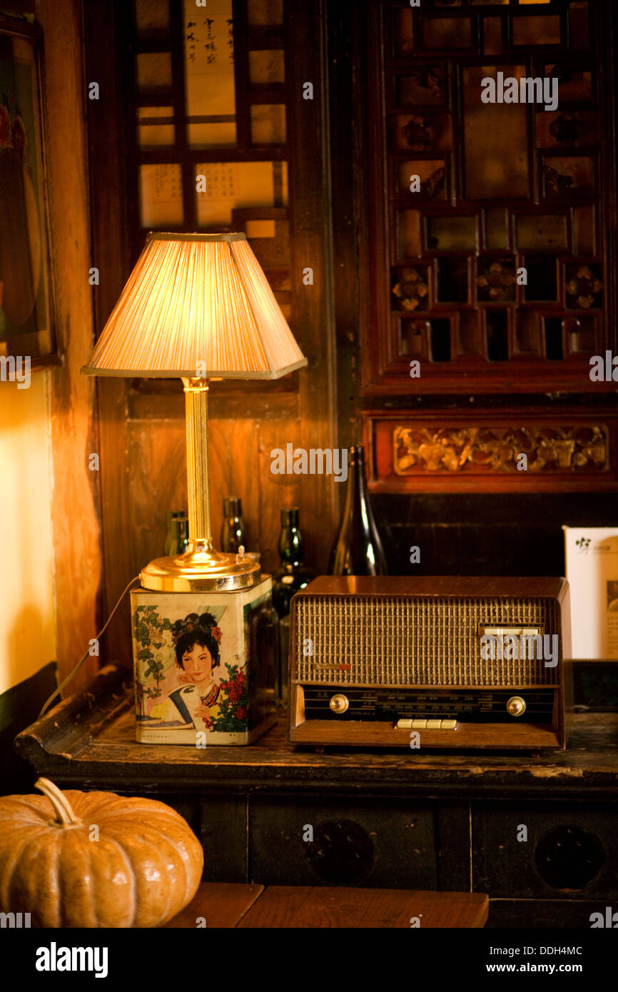 Retro Cafe Interior Stock Photo - Alamy