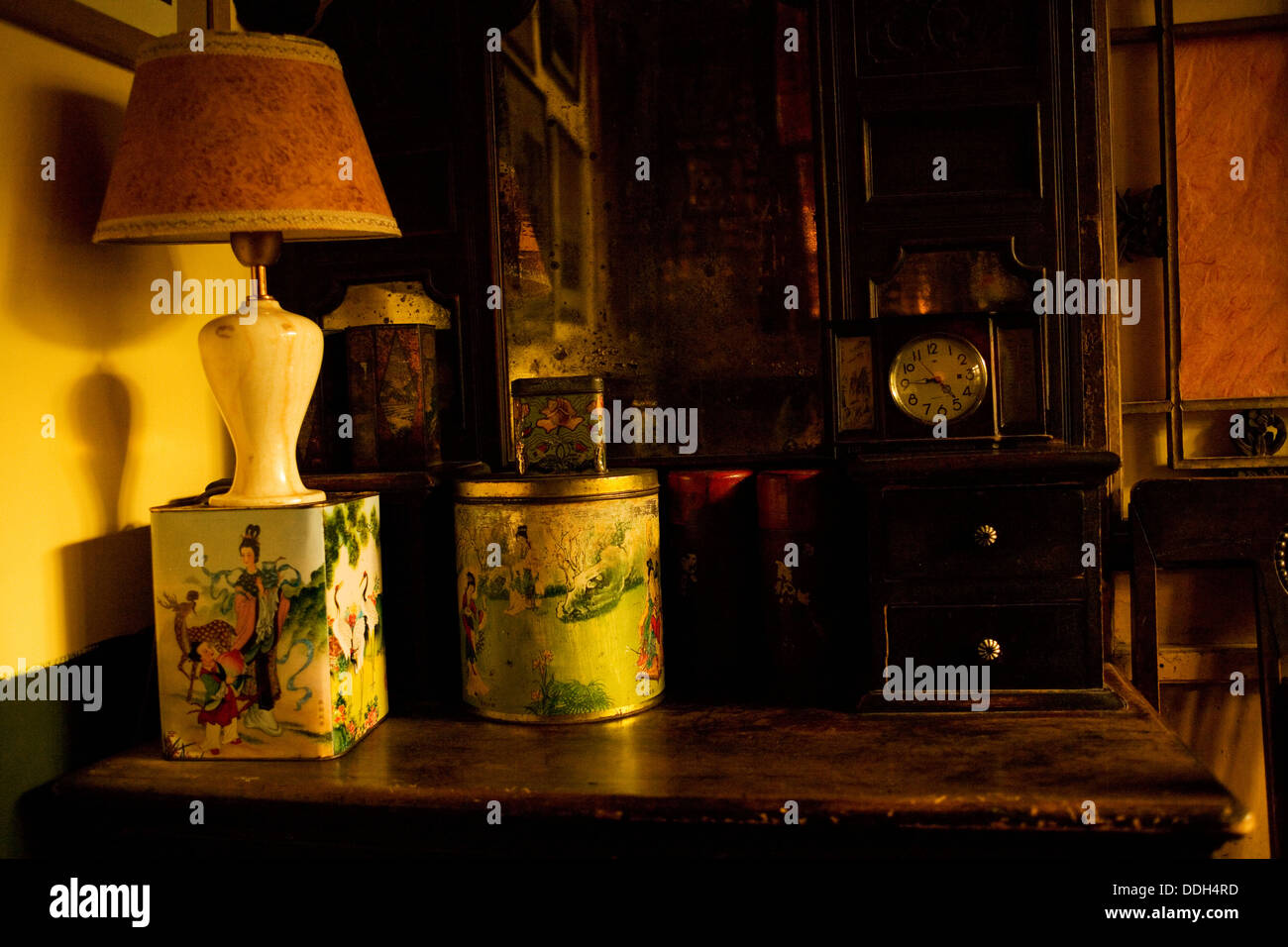 Retro Cafe Interior Stock Photo - Alamy