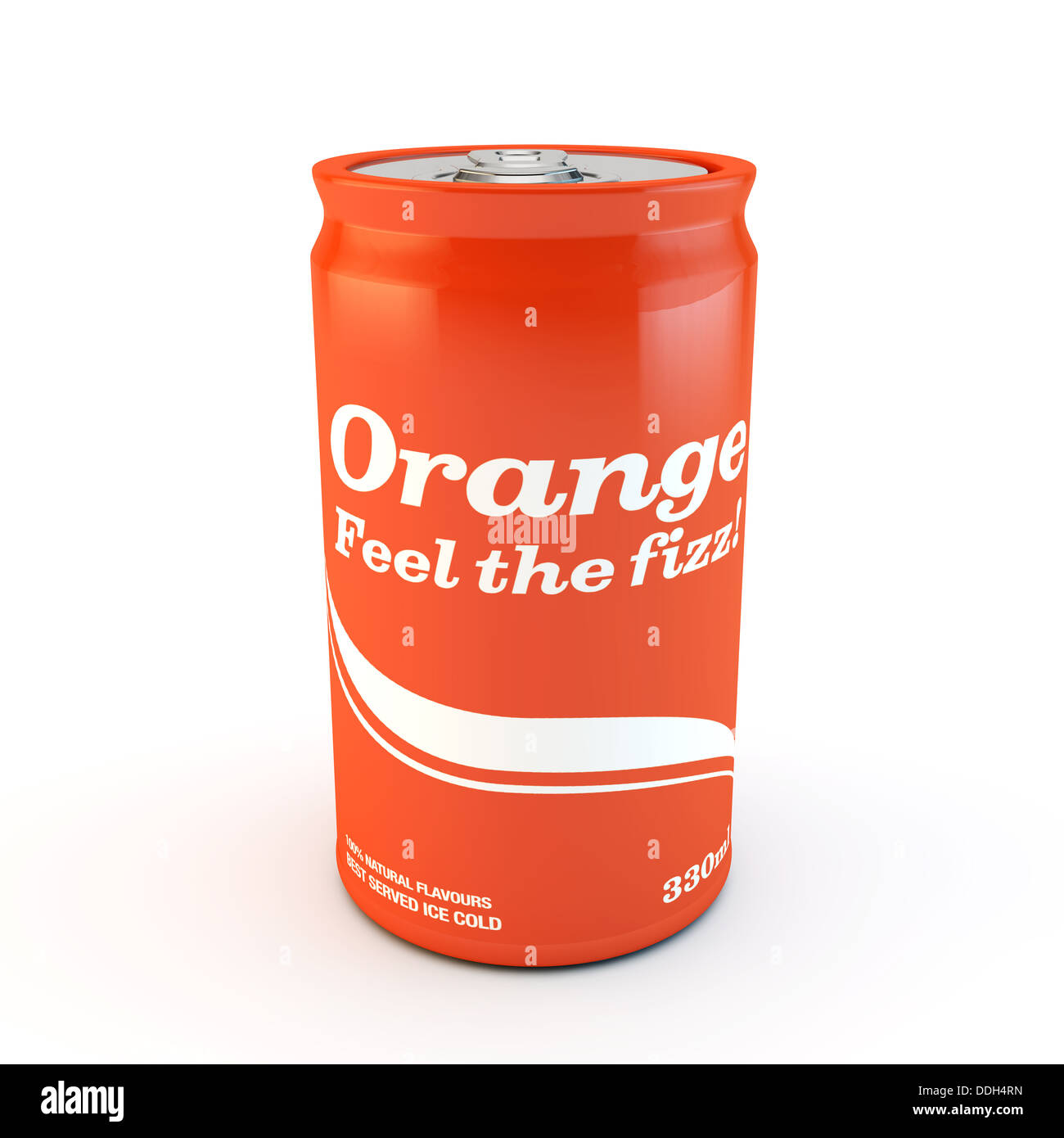 orange soda can isolated on a white background Stock Photo - Alamy