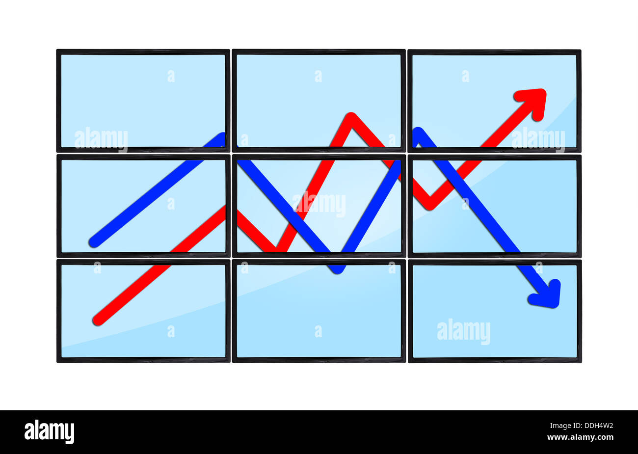 chart on screen Stock Photo - Alamy