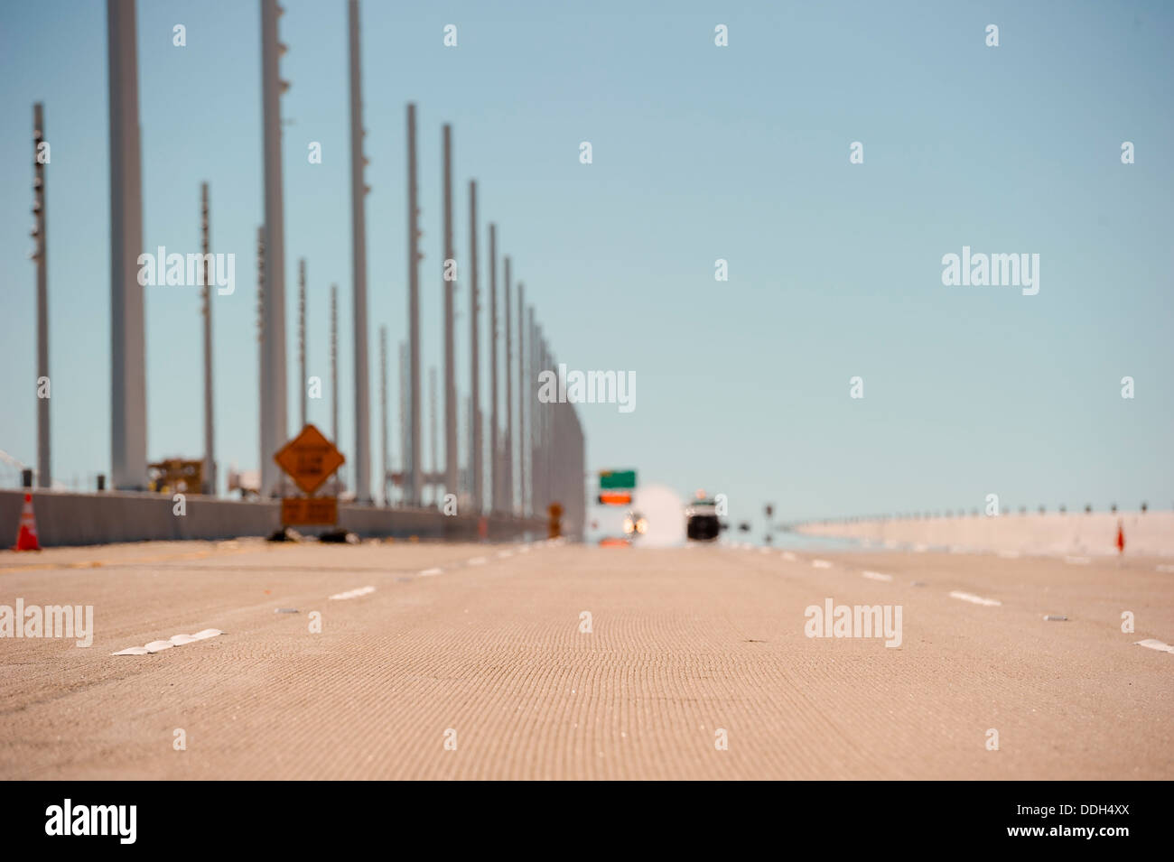 Construction and road surfacing on the new Bay Bridge into San ...