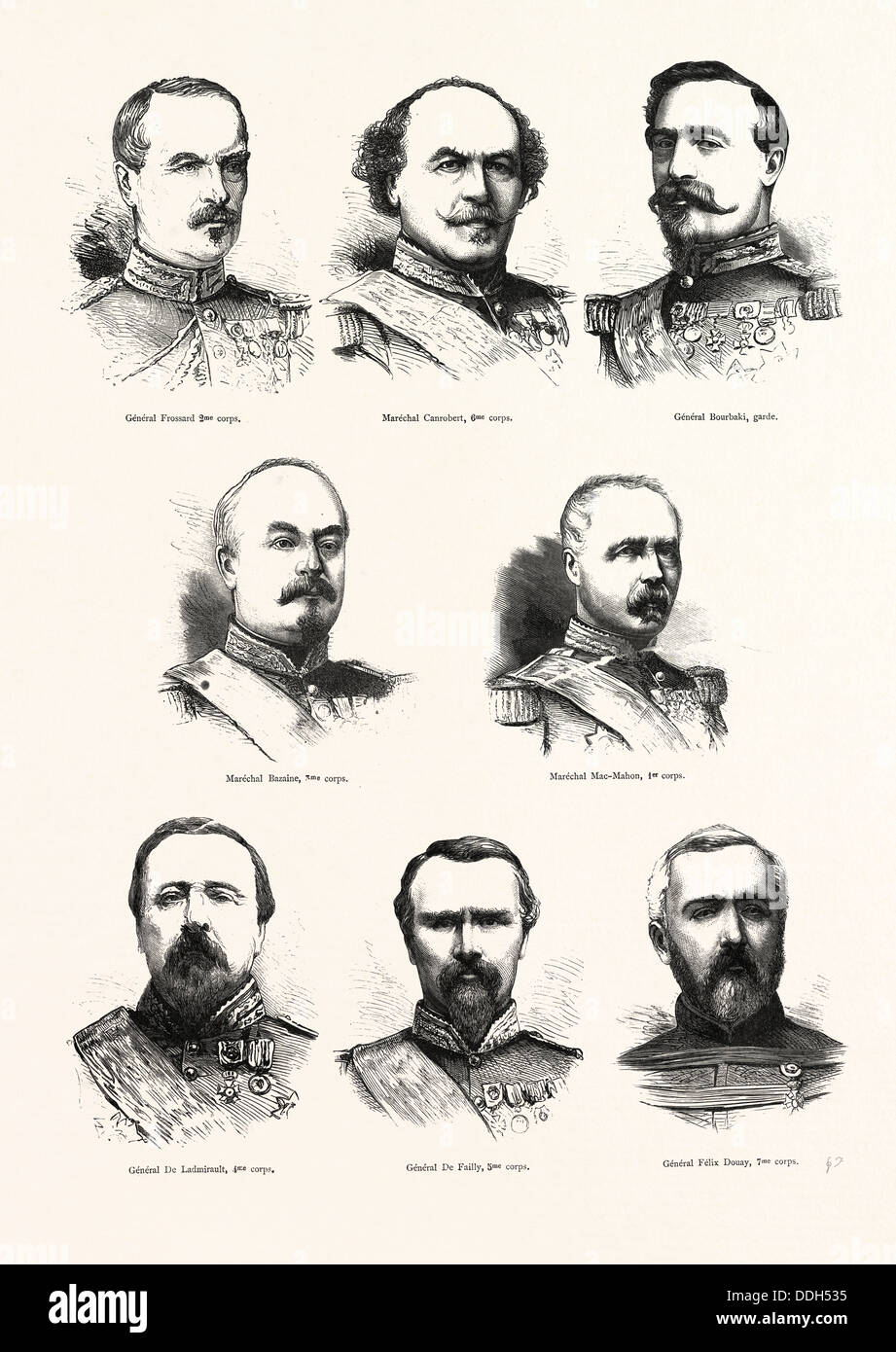 FRANCO-PRUSSIAN WAR: FRENCH COMMANDERS: GENERAL FROSSARD, 2nd CORPS ...