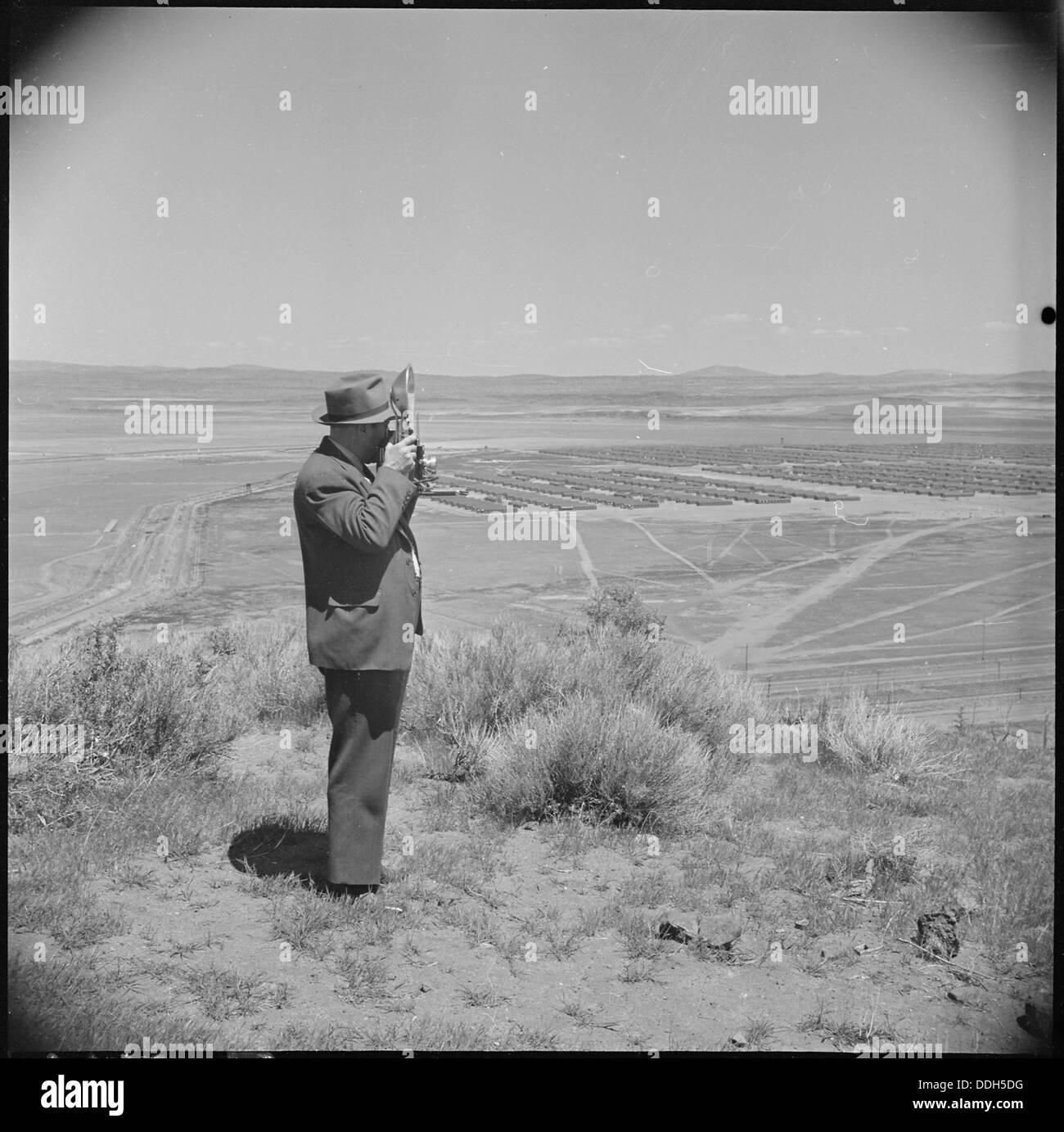 Newspaper cameramen from San Francisco are pictured at the Tule Lake ...