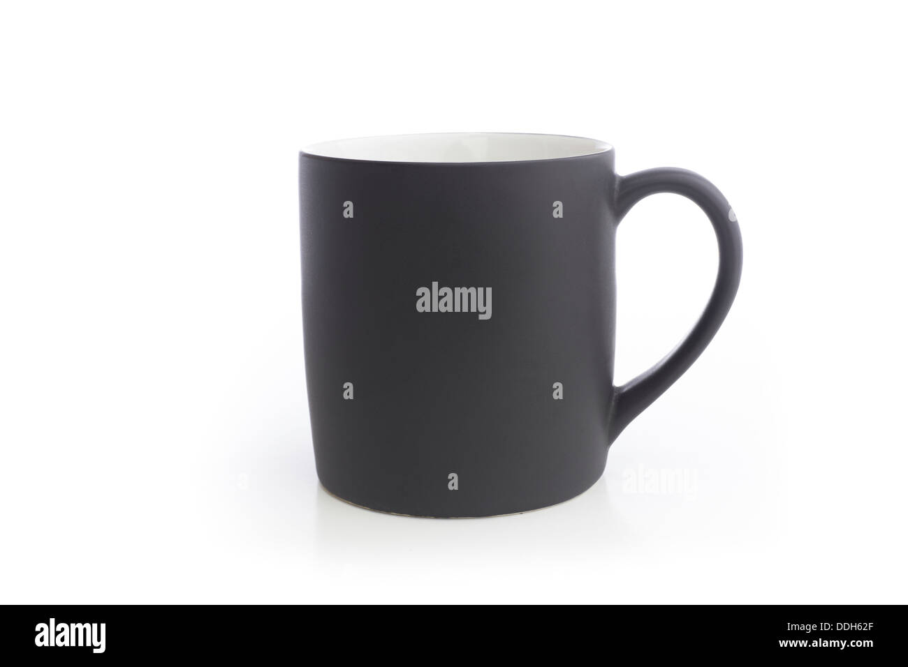 Grey Coffee Mug on a white isolated background Stock Photo - Alamy