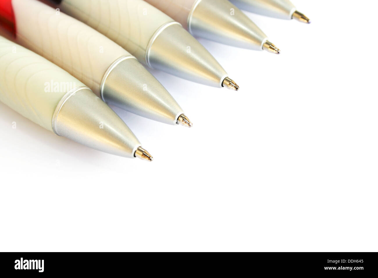 Pens isolated on white background Stock Photo - Alamy