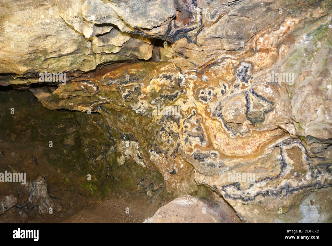 Great Britain, England, Derbyshire, Castleton, Blue John Cavern Stock ...