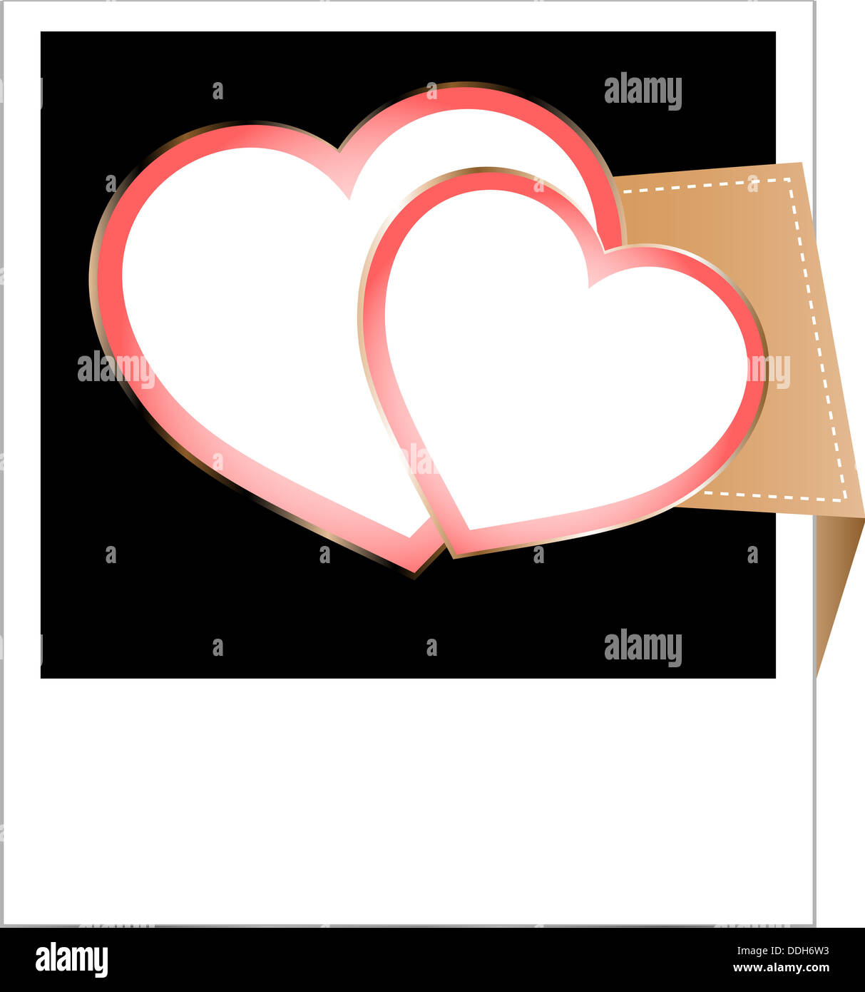 elegant, stylish, photo frame, romantic Valentine's Day card Stock ...