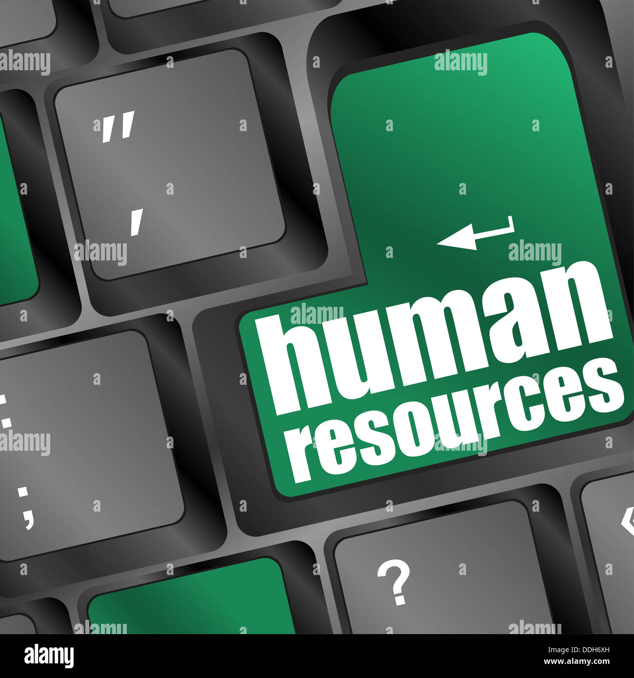 Human resources text on laptop keyboard Stock Photo - Alamy