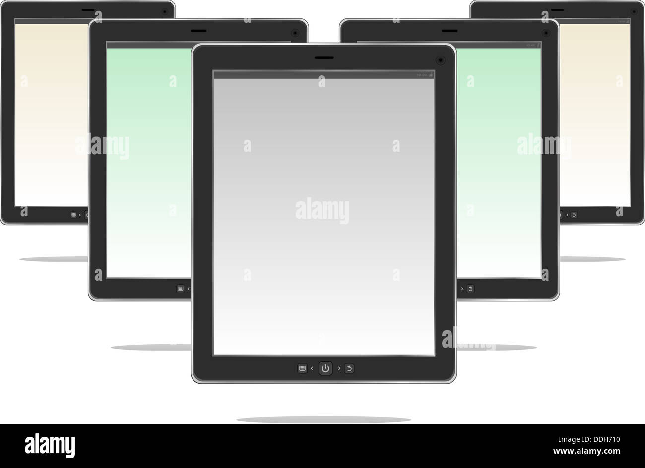 Tablet computer pc set Stock Photo - Alamy