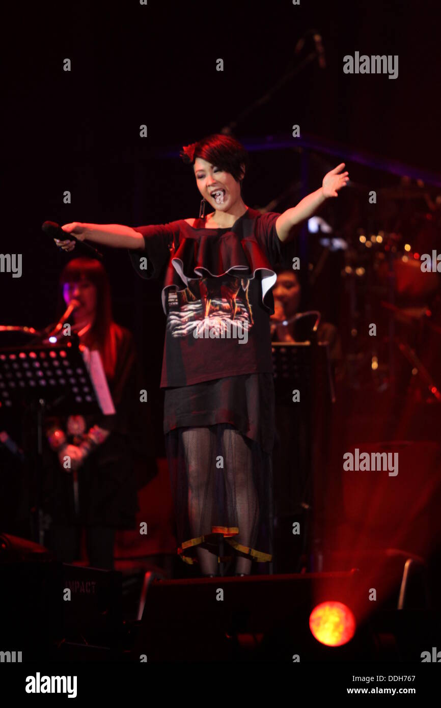 Singer Ren'e Liu holds her personal concert at Star Hall in Hong Kong ...