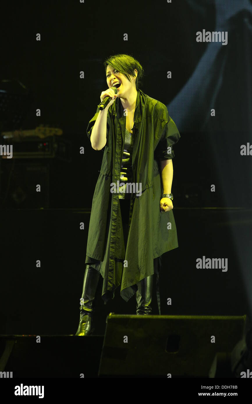 Singer Ren'e Liu holds her personal concert at Star Hall in Hong Kong ...