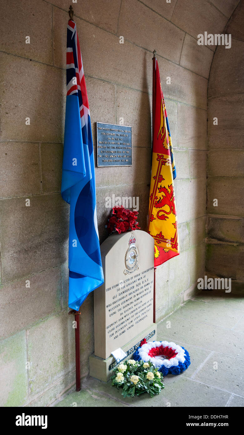 England, Peak District, Derwent Dam, location of practice runs for WWII ...