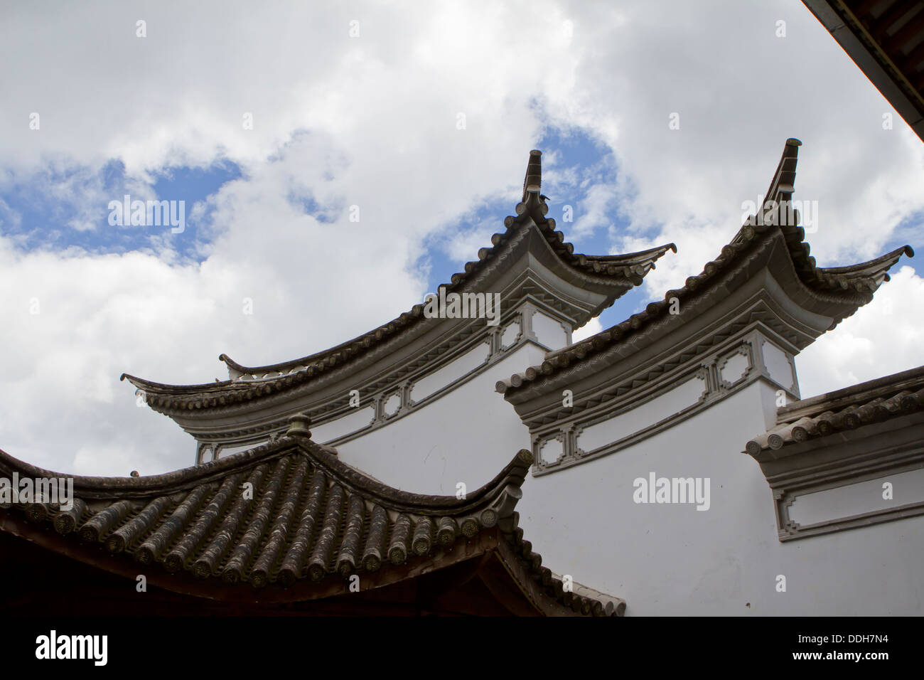 Roof flying to the sky,close-up Stock Photo - Alamy