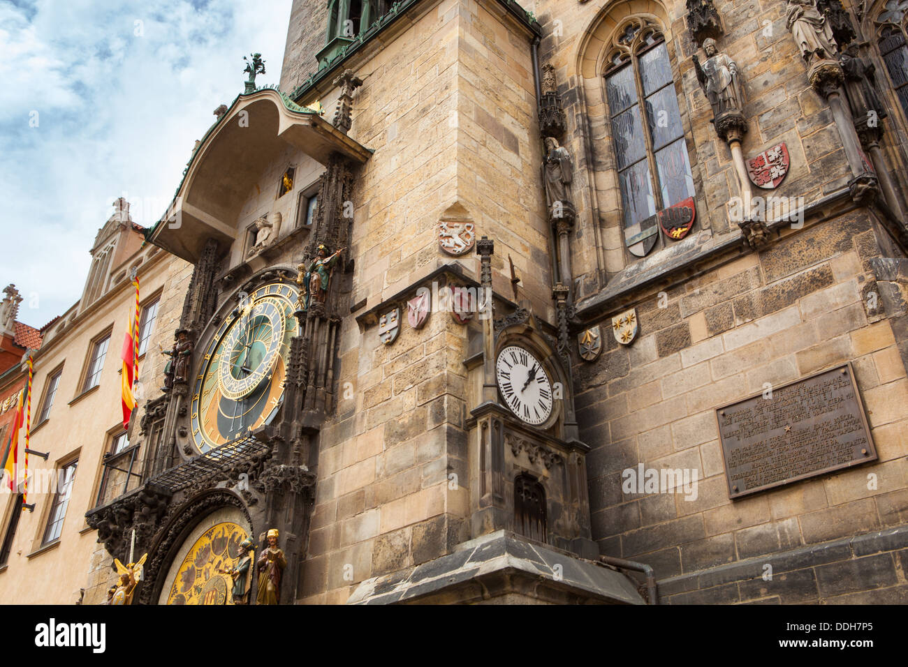 Tower with Astronomical Clock in Prague Stock Photo - Alamy