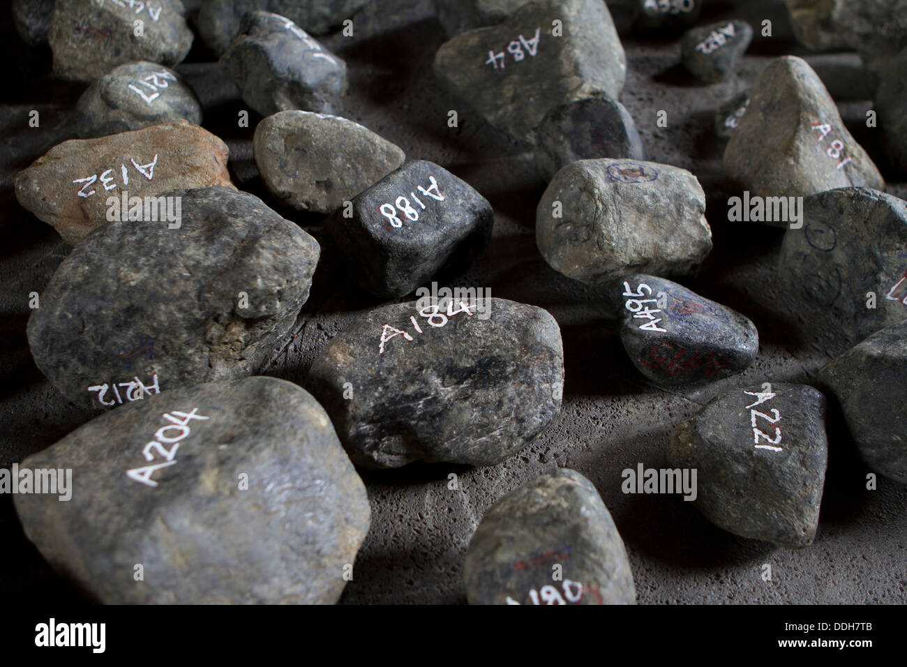 Stones with number,close-up Stock Photo - Alamy