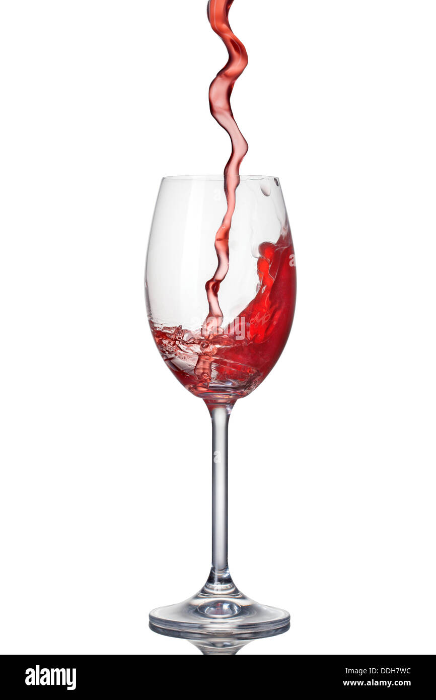 Splash of wine isolated on white Stock Photo - Alamy